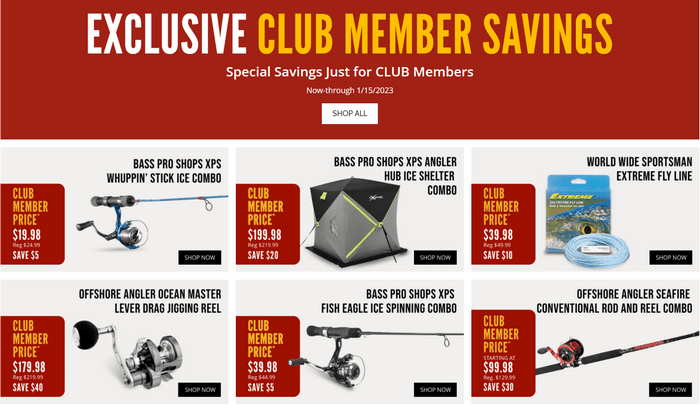 Bass Pro Shops Exclusive Club Member Savings Ad Until Jan 15, 2023