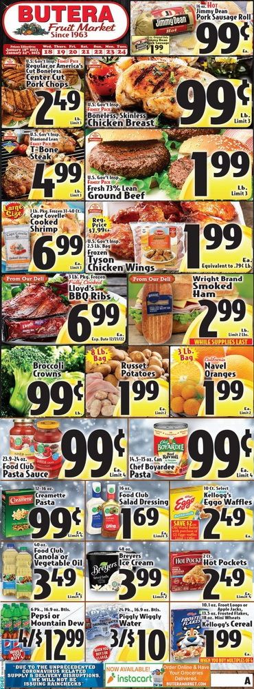 Butera Weekly Ad Jan 18 – Jan 24, 2023