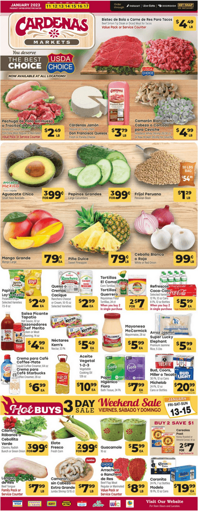 Cardenas Weekly Ad Jan 11 – Jan 17, 2023