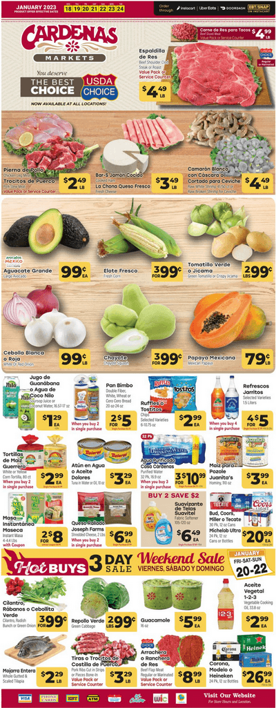 Cardenas Weekly Ad Jan 18 – Jan 24, 2023