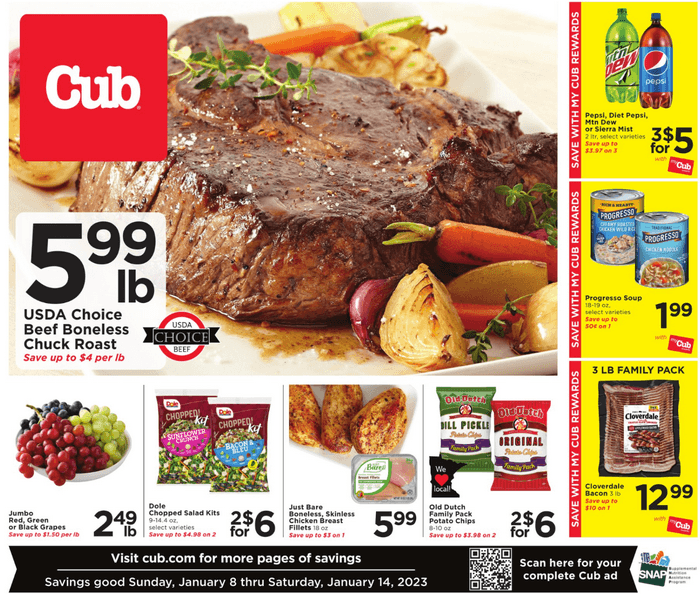 Cub Foods Weekly Ad Jan 08 – Jan 14, 2023