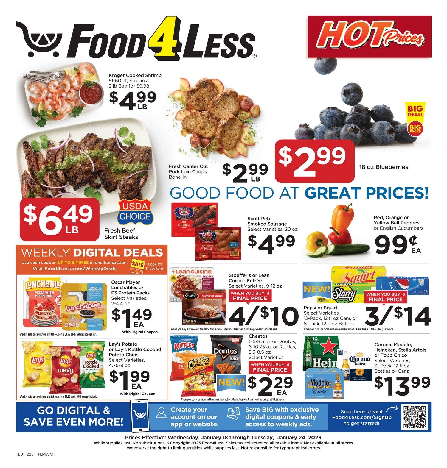 Food 4 Less Weekly Ad Jan 18 – Jan 24, 2023