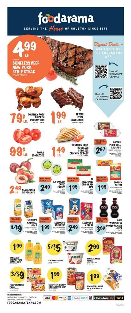 Foodarama Weekly Ad Jan 11 – Jan 17, 2023