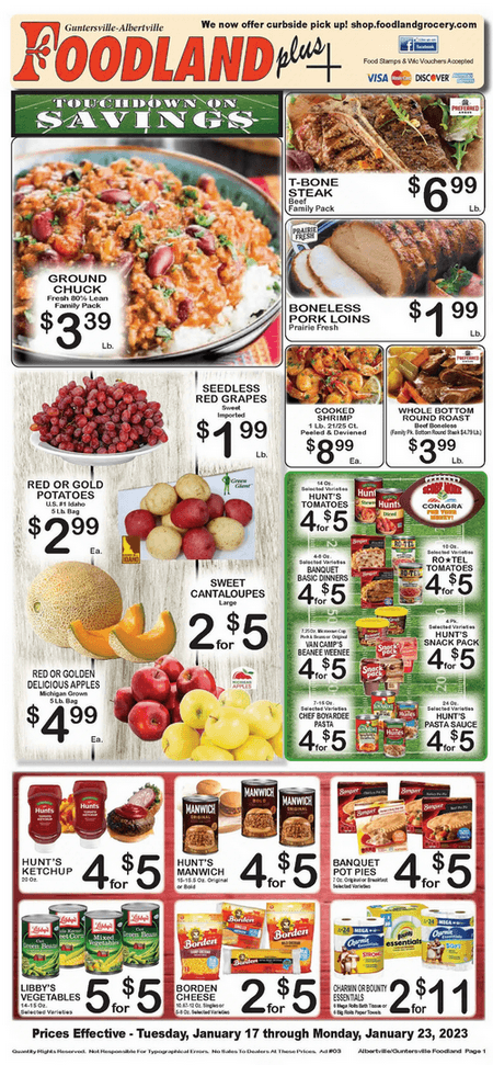 Foodland(US) Weekly Ad Jan 17 – Jan 23, 2023