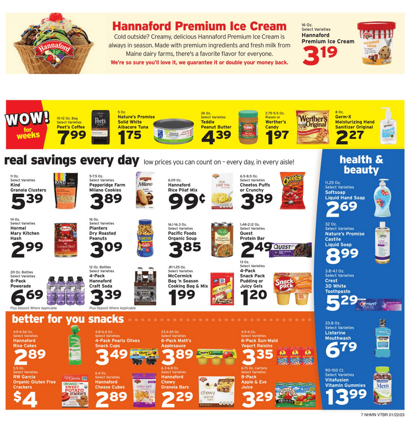 Hannaford Weekly Ad Jan 22 – Jan 28, 2023