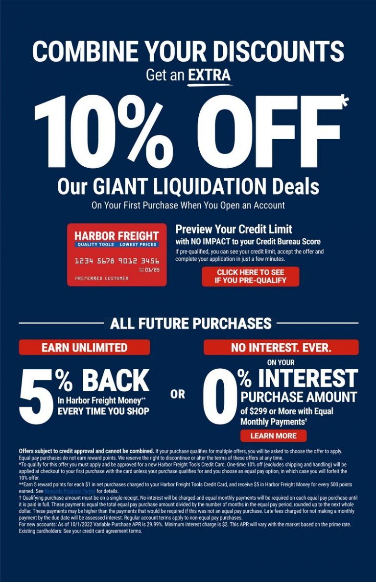 Harbor Freight Giant Liquidation Sale Jan 27 – Feb 05, 2023