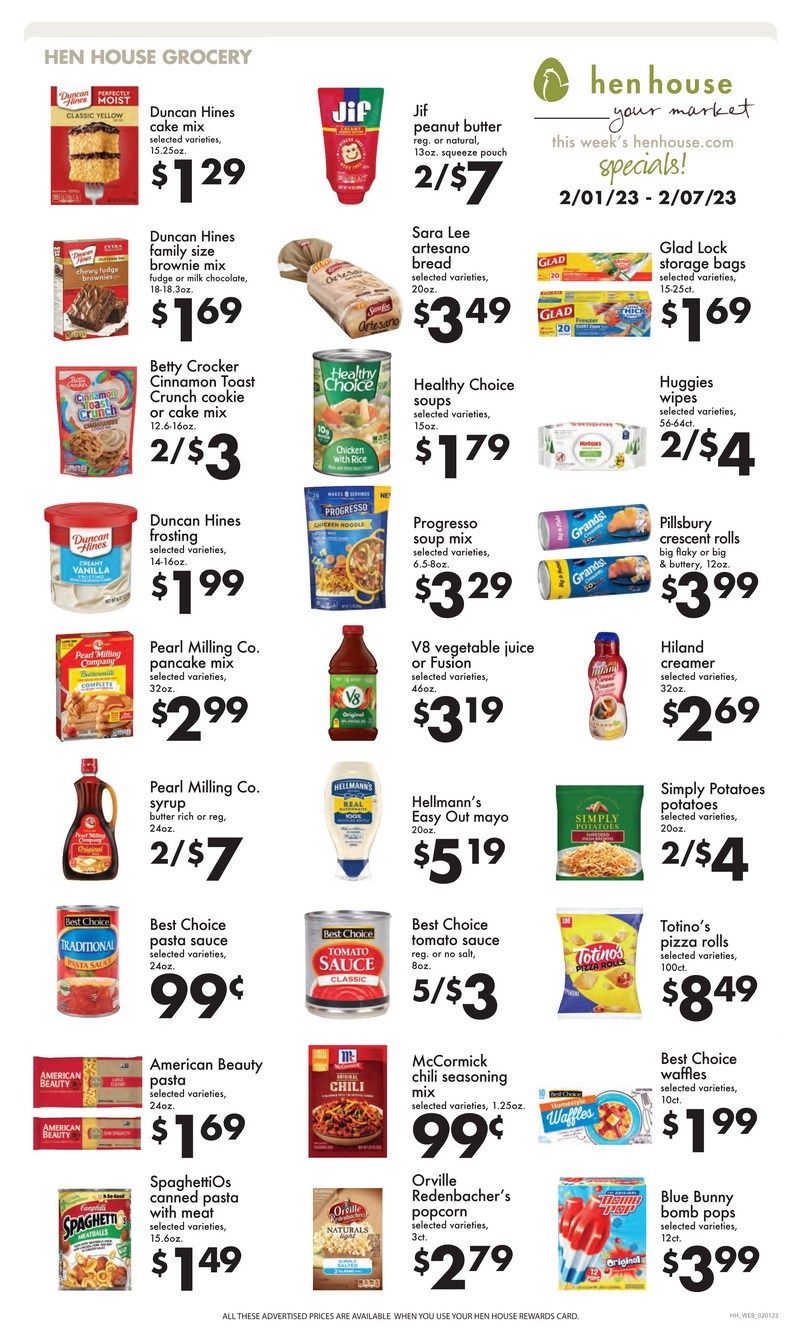Hen House Weekly Ad Feb 01 – Feb 07, 2023