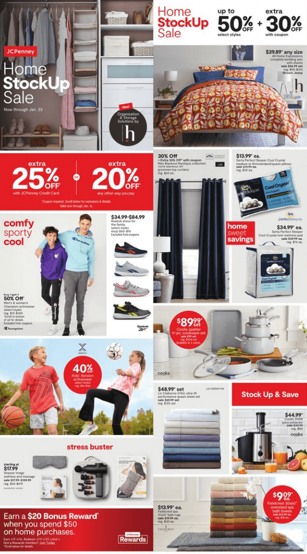 JCPenney Weekly Sale Jan 09 – Jan 16, 2023