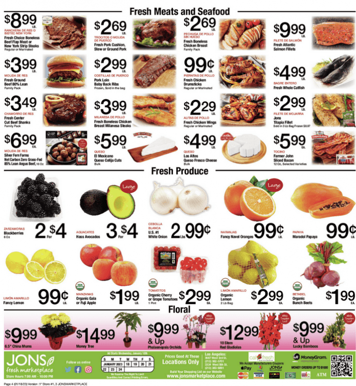 Jons Weekly Ad Jan 18 – Jan 24, 2023