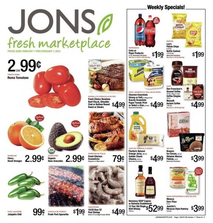 Jons Weekly Ad Feb 01 – Feb 07, 2023