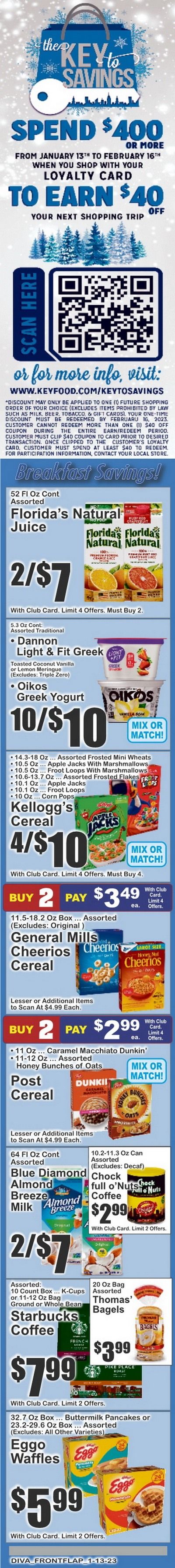 Key Food Weekly Ad Jan 13 – Jan 19, 2023