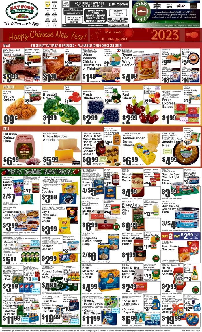 Key Food Weekly Ad Jan 20 – Jan 26, 2023