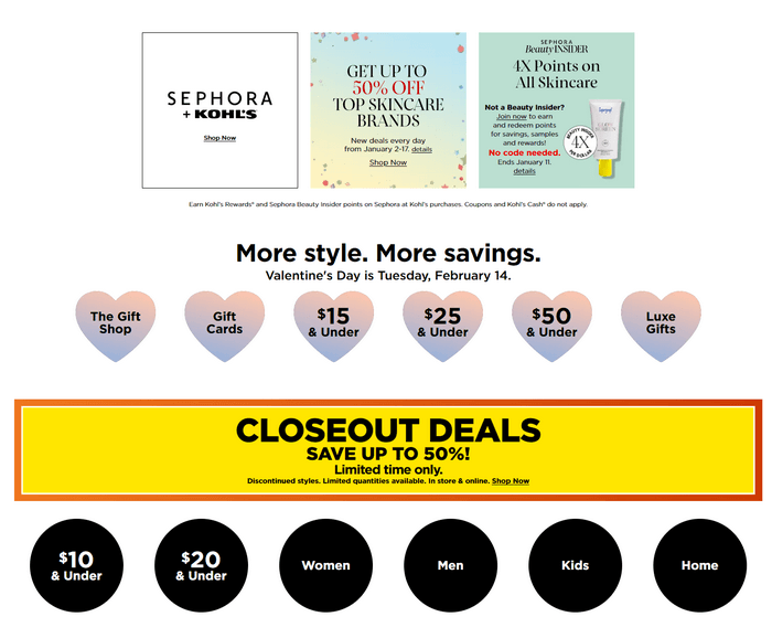 Kohl's Coupon Ad Until Jan 16, 2023