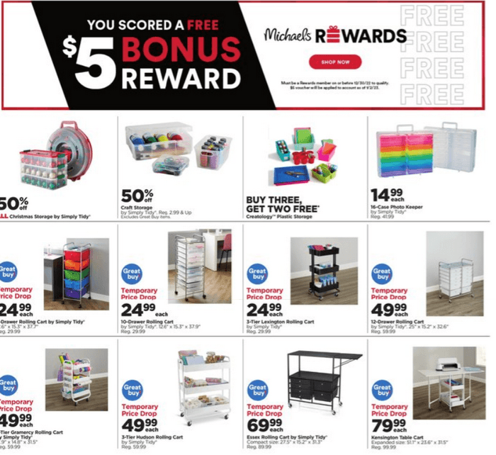 Michaels Weekly Ad Jan 08 – Jan14, 2023