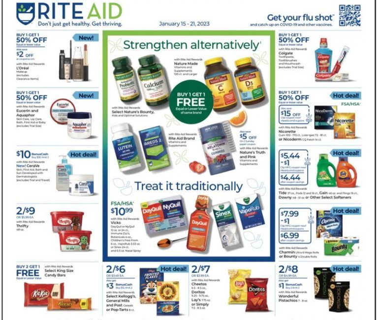 Rite Aid Weekly Ad Jan 15 – Jan 21, 2023