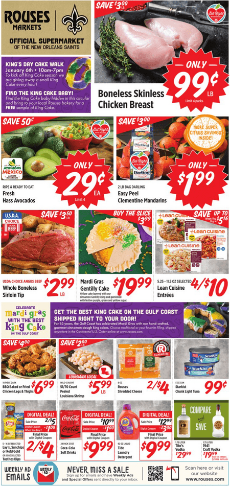 Rouses Weekly Ad Jan 04 – Jan 11, 2023