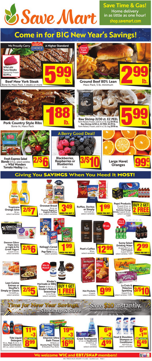 Save Mart Supermarkets Weekly Ad Jan 04 – Jan 10, 2023