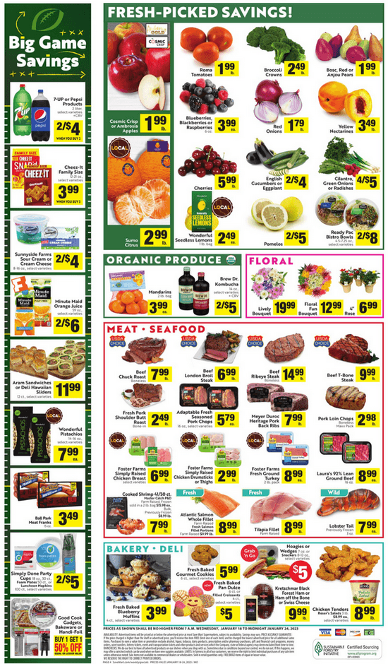 Save Mart Supermarkets Weekly Ad Jan 18 – Jan 24, 2023