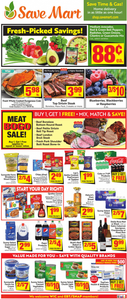Save Mart Supermarkets Weekly Ad Jan 25 – Jan 31, 2023