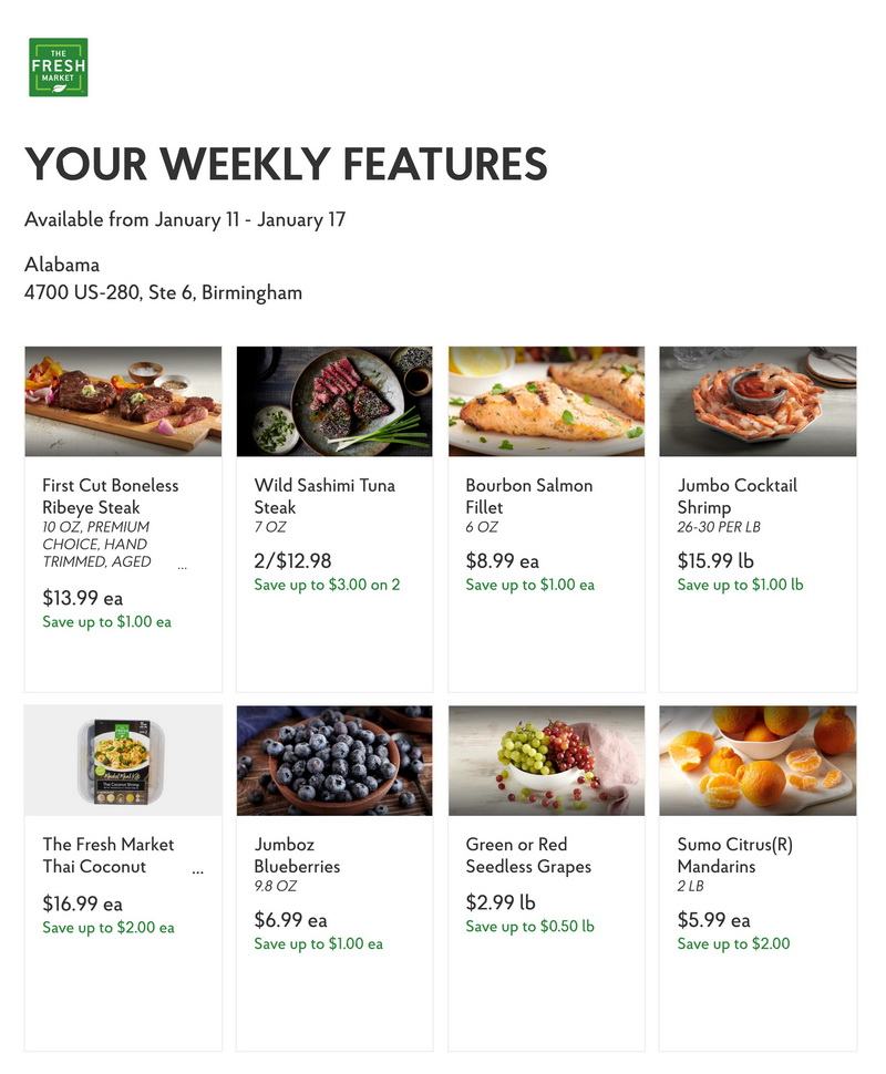 The Fresh Market Weekly Ad Jan 11 – Jan 17, 2023
