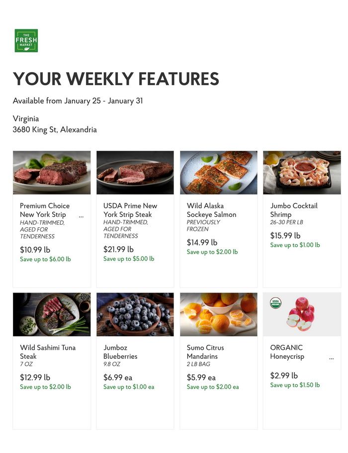 The Fresh Market Weekly Ad Jan 25 – Jan 31, 2023