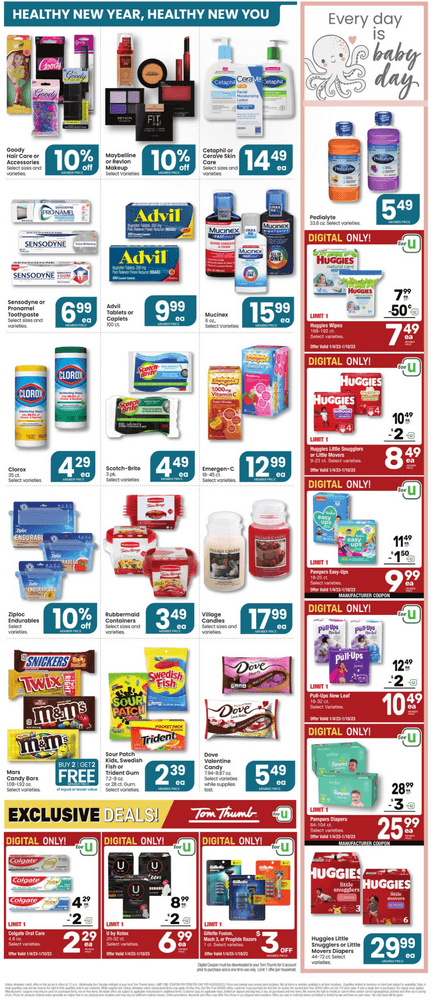 Tom Thumb Weekly Ad Jan 04 – Jan 10, 2023