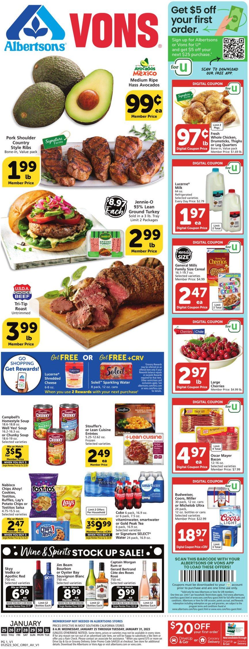 Vons Weekly Ad Jan 25 – Jan 31, 2023
