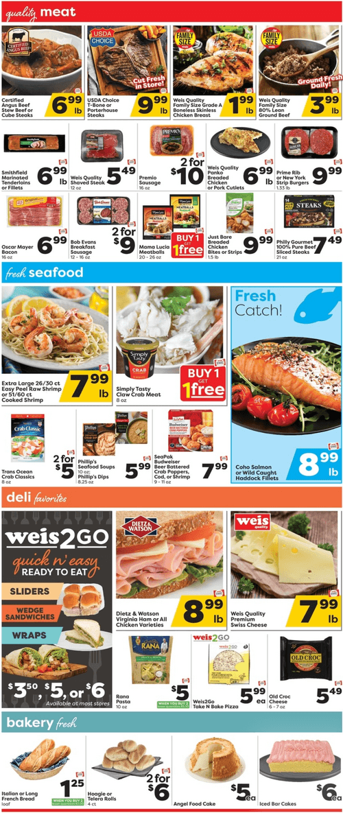 Weis Markets Weekly Ad Jan 12 – Jan 18, 2023