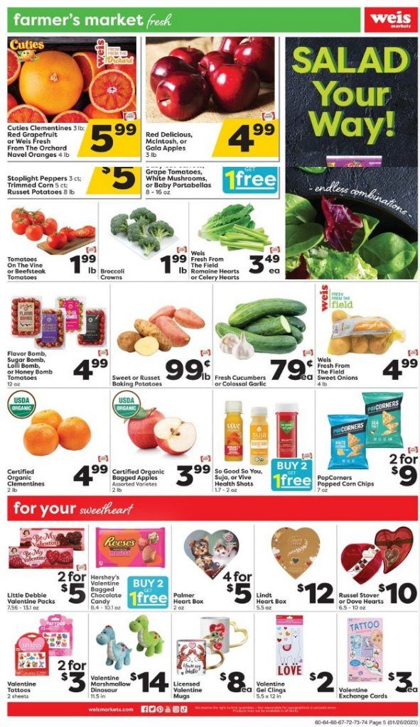 Weis Markets Weekly Ad Jan 26 – Feb 01, 2023