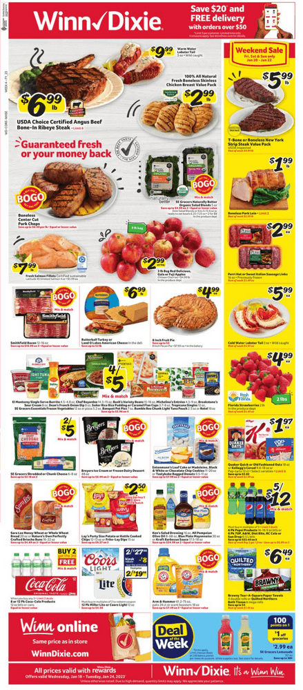 Winn-Dixie Weekly Ad Jan 18 – Jan 24, 2023