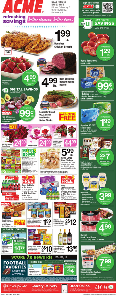 ACME Weekly Flyer Feb 10 – Feb 16, 2023 (Valentine's Day Sale Included)