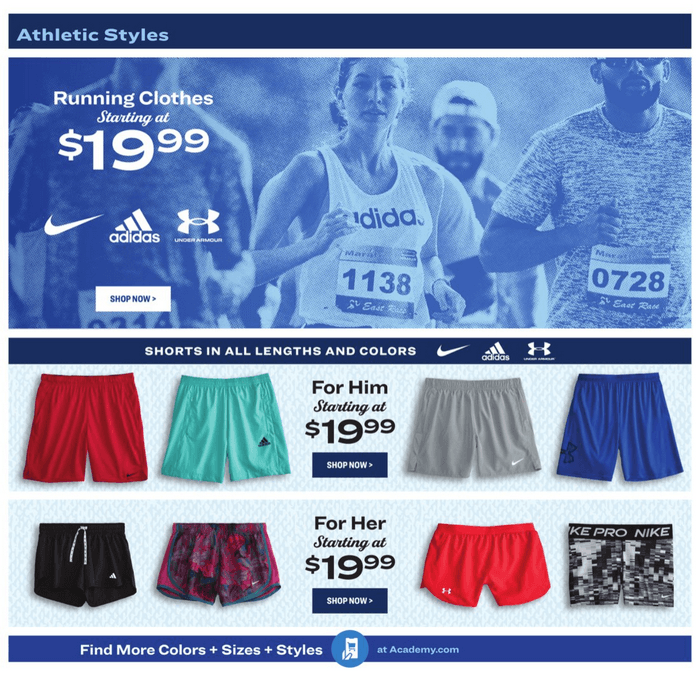 Academy Sports + Outdoors Active Ad Feb 27 – Mar 26, 2023