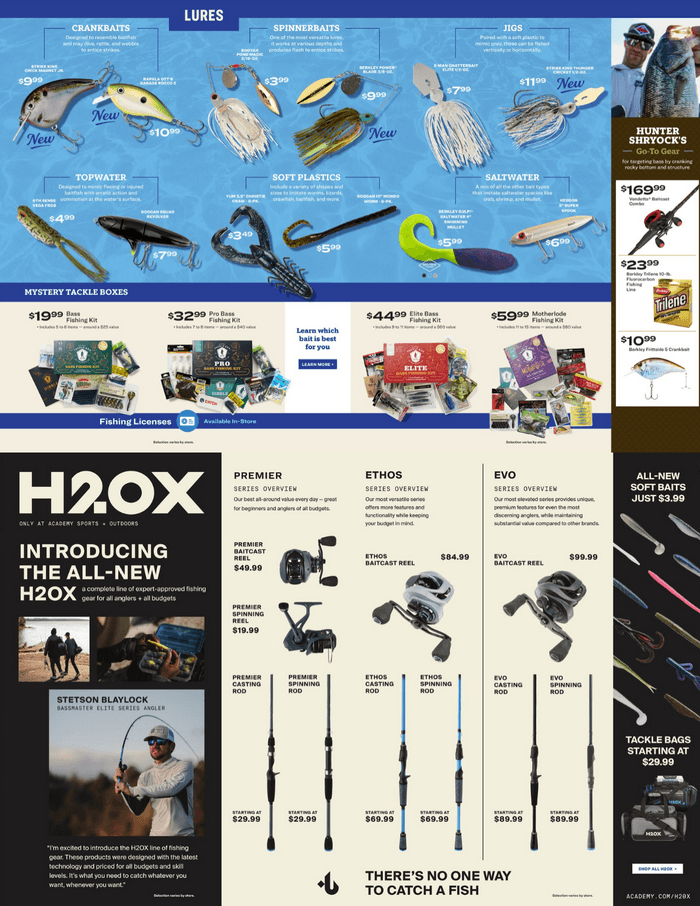Academy Sports + Outdoors Fishing Gear Guide Feb 27 – Apr 30, 2023