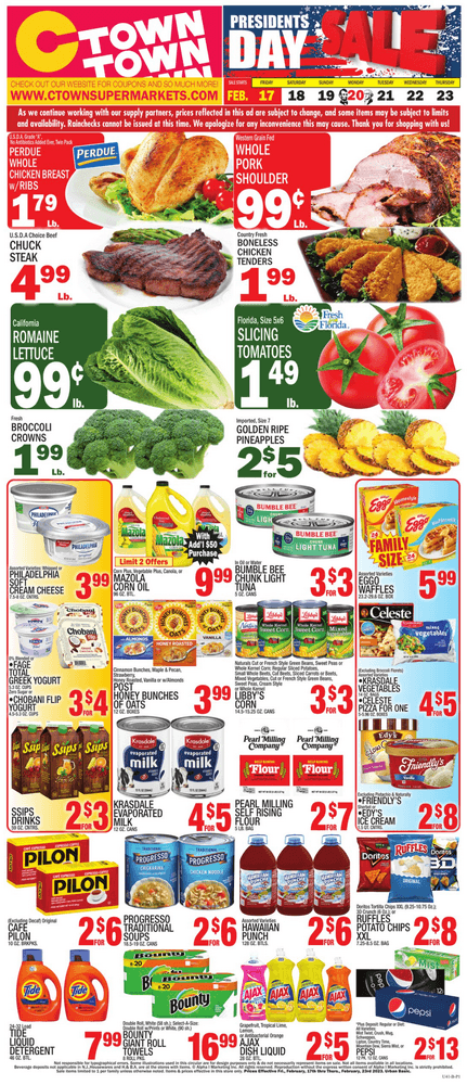 C-Town Weekly Flyer Feb 17 – Feb 23, 2023