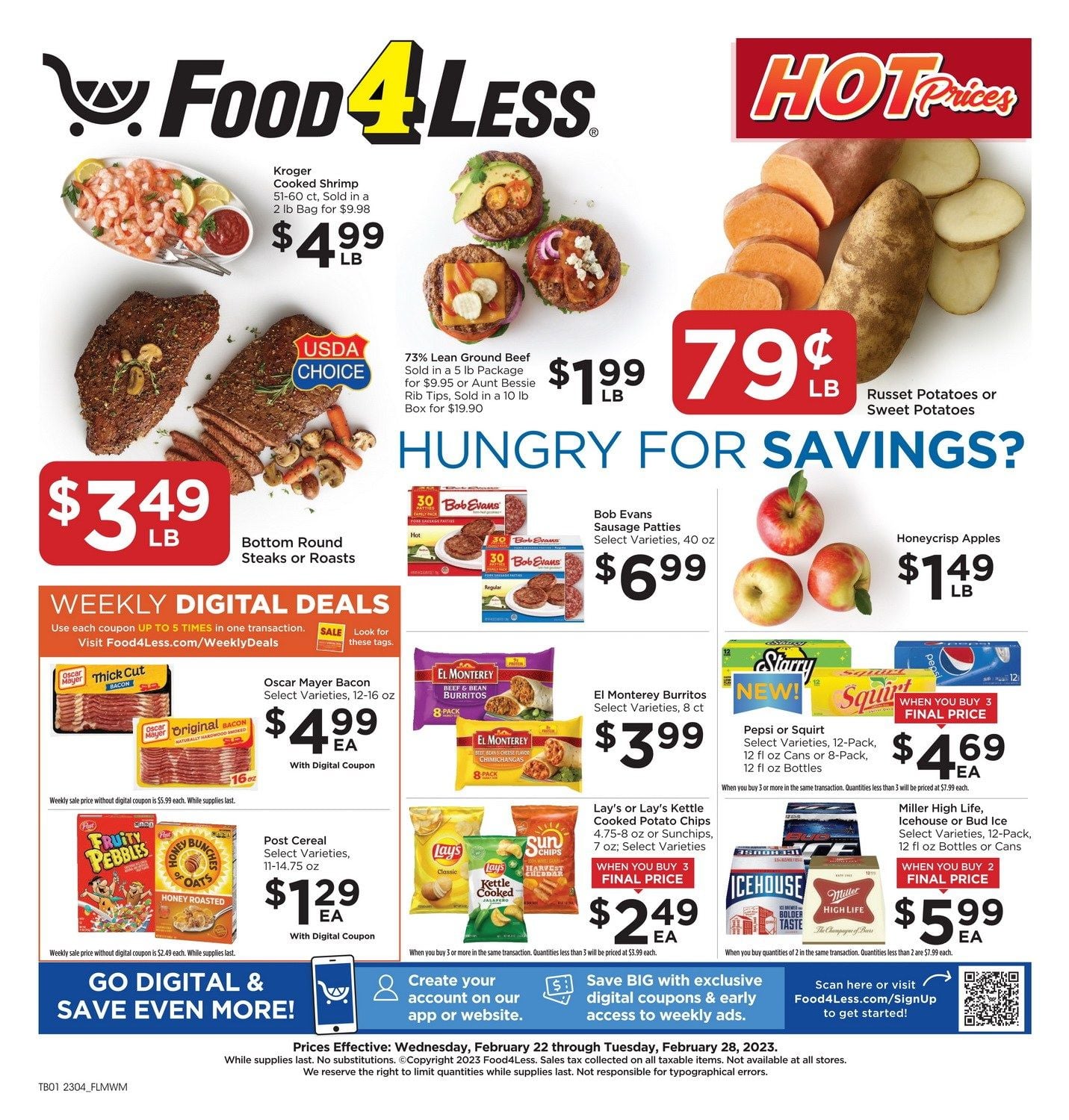 Food 4 Less Weekly Ad Feb 22 – Feb 28, 2023