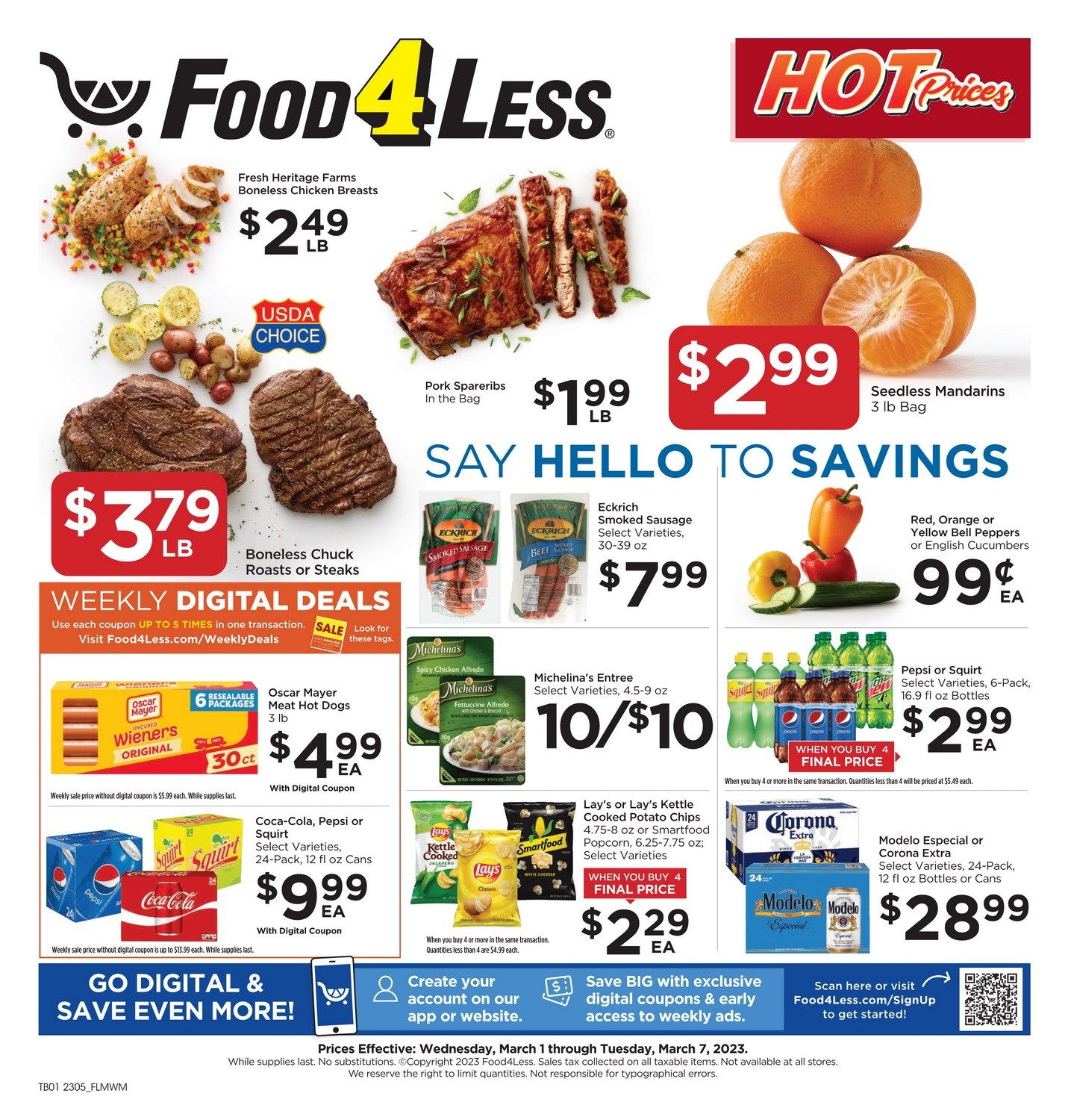 Food 4 Less Weekly Ad Mar 01 – Mar 07, 2023