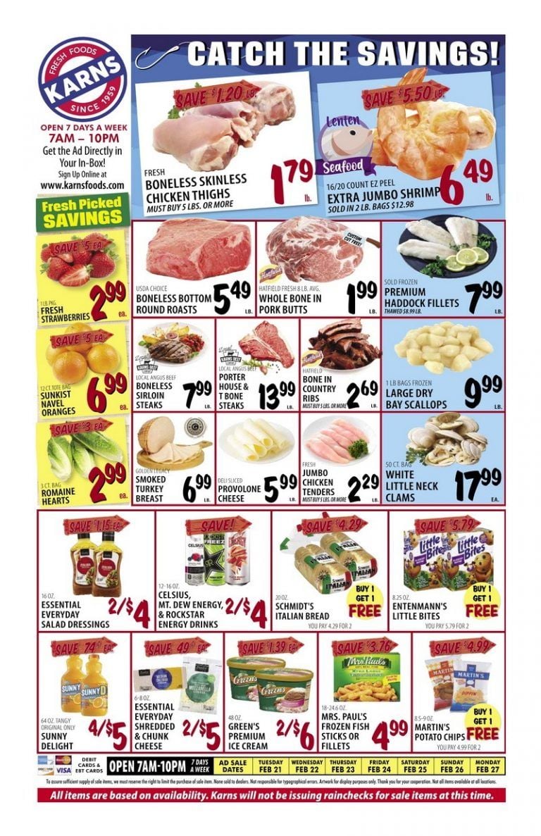 Karns Quality Foods Weekly Ad Feb 21 – Feb 27, 2023