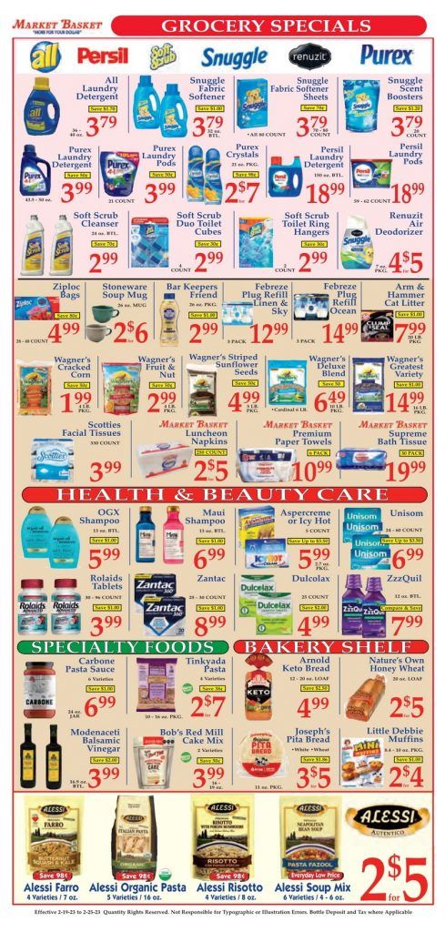 Market Basket Weekly Flyer Feb 19 – Feb 25, 2023
