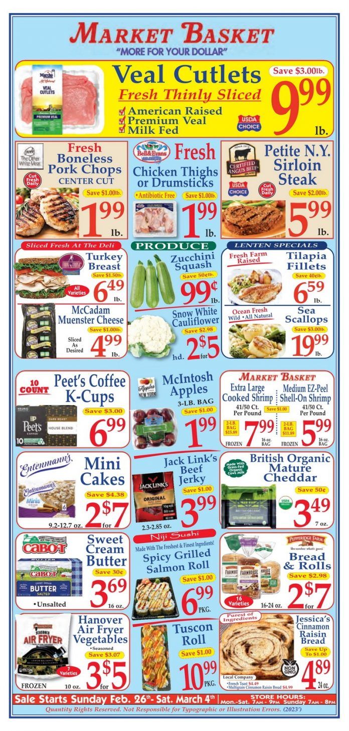Market Basket Weekly Flyer Feb 26 – Mar 04, 2023