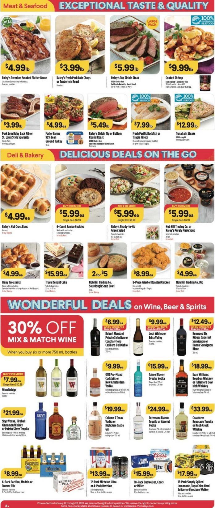 Raley's Supermarkets Weekly Ad Feb 22 – Feb 28, 2023