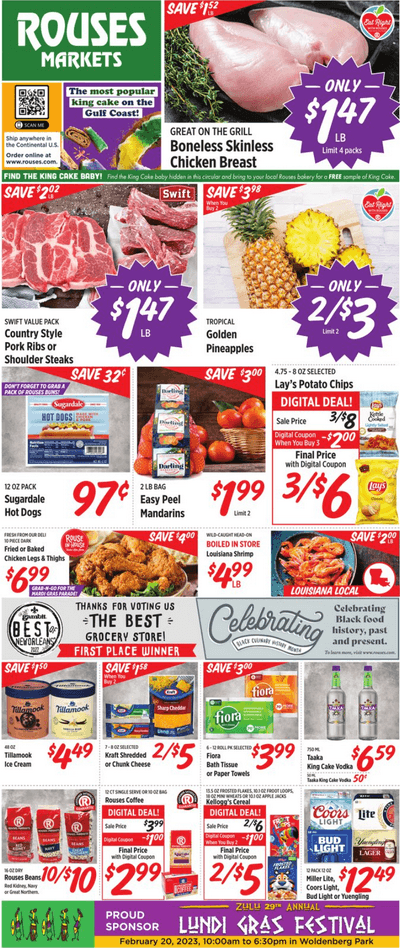 Rouses Weekly Ad Feb 15 – Feb 22, 2023
