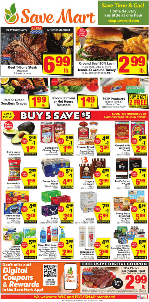 Save Mart Supermarkets Weekly Ad Fe 01 – Feb 07, 2023