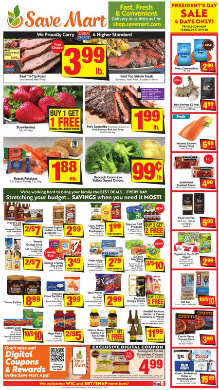 Save Mart Supermarkets Weekly Ad Feb 15 – Feb 21, 2023
