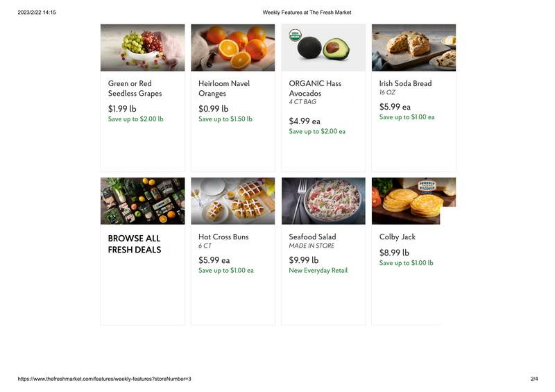 The Fresh Market Weekly Ad Feb 22 – Feb 28, 2023