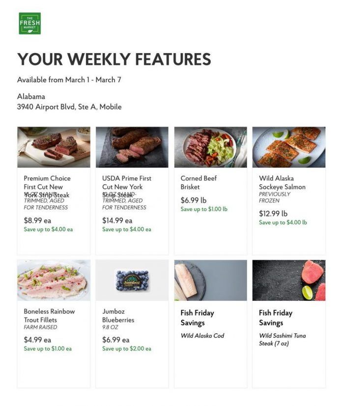The Fresh Market Weekly Ad Mar 01 – Mar 07, 2023