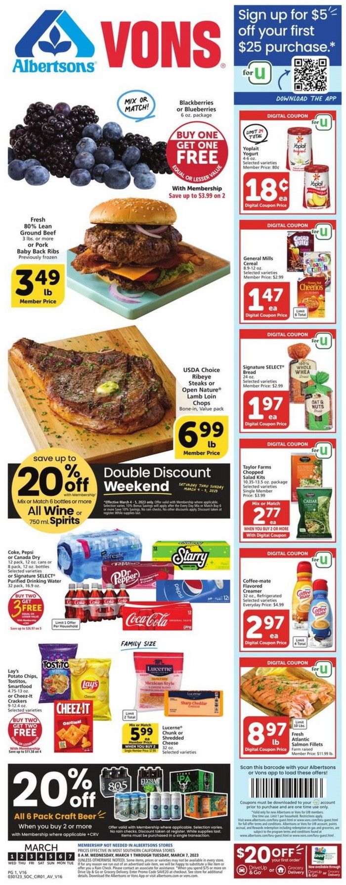 Vons Weekly Ad Mar 01 – Mar 07, 2023 (Easter Promotion Included)