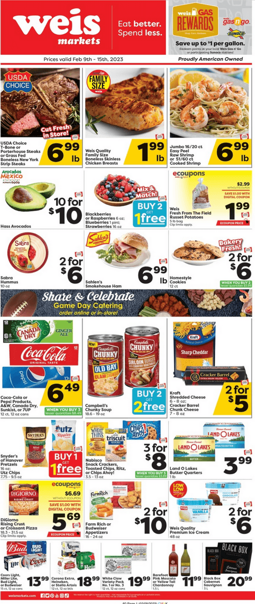 Weis Markets Weekly Sale Feb 09 – Feb 15, 2023 (Valentine's Day ...