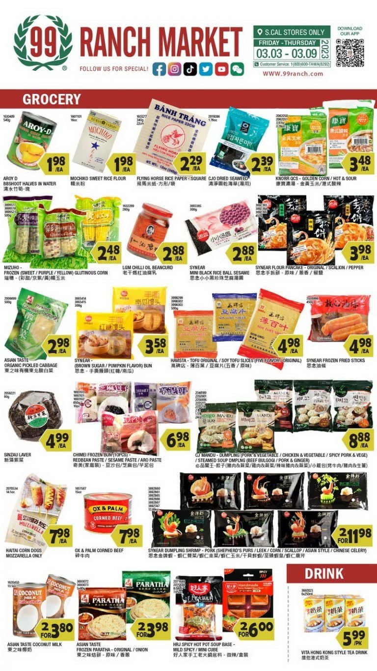 99 Ranch Market Weekly Ad Mar 03 – Mar 09, 2023