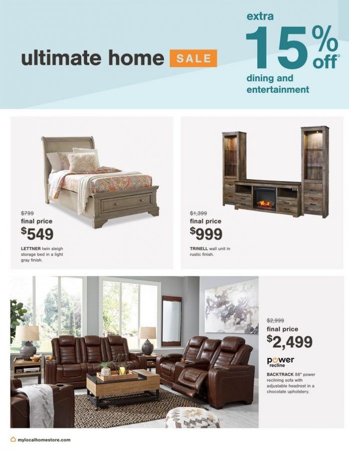 Ashley Furniture Ultimate Home Ad Sale Mar 28 – Apr 06, 2023
