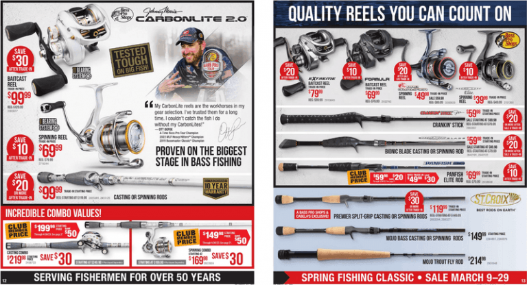 Bass Pro Shops Spring Fishing Sale Mar 09 – Mar 29, 2023